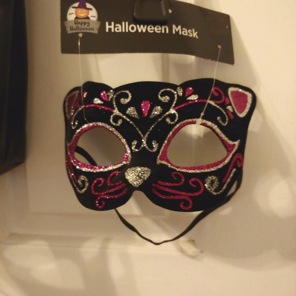 halloween mask | Accessories | Masquerade Mask Cats Flashy Glitter ...